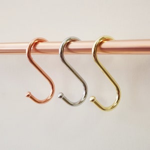 Brass curtain rod | Etsy