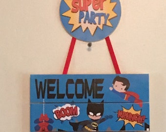 Superhero door sign | Etsy