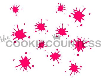 Splatter stencil | Etsy
