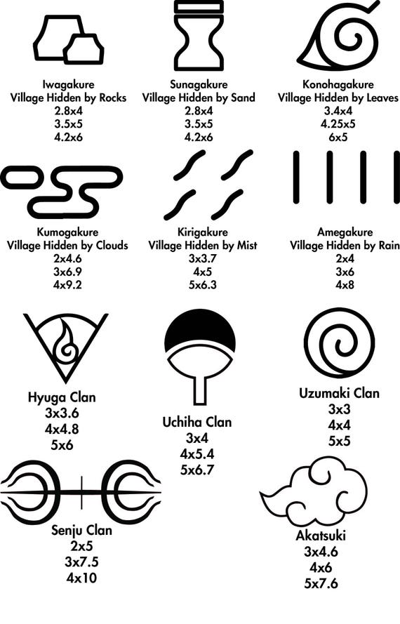 Naruto Symbols Of The Clans