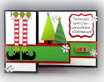 Elf card | Etsy