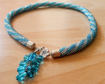 Beaded rope necklace | Etsy