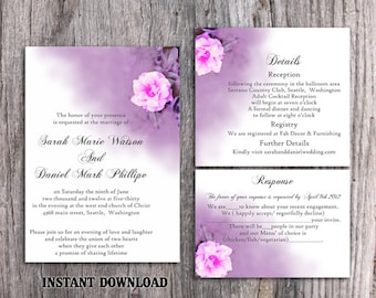 Wedding Invitation Template Download Printable Wedding