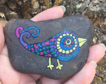 Painted rock | Etsy
