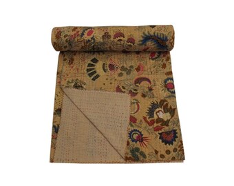 Vintage Kantha Quilt Gudri Handmade Kantha Ethnic Stitch