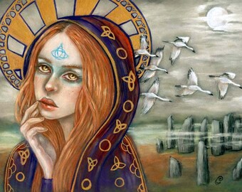 Rusalka Mermaid Mythology water nymph Slavic folklore 8x10