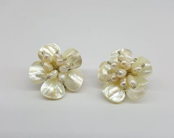 White earrings | Etsy