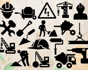 Construction svg | Etsy