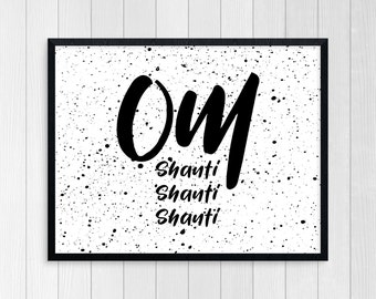 Printable Art Let That Shit Go Buddha Typography Art