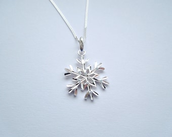 Snowflake necklace | Etsy