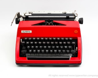Red typewriter | Etsy