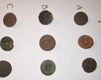 Colonial buttons | Etsy