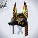 Anubis mask printable. Egyptian mask. Mask pattern Anubis