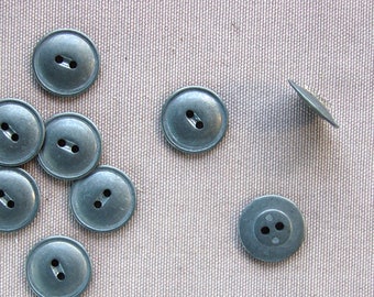 2pc Vintage Brass concave button with 4 holes 23mm