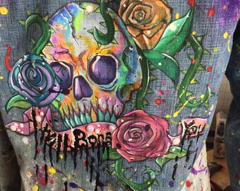 Custom jean jacket | Etsy