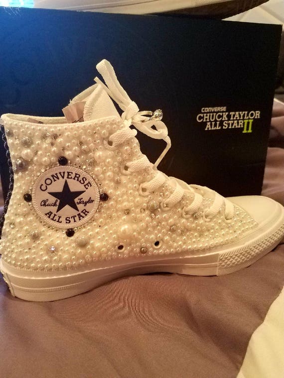 Rhinestone Converse Pearl Converse Custom Converse
