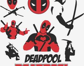 Deadpool stencil | Etsy