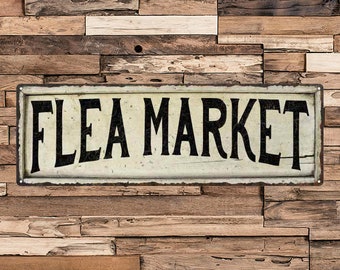 Flea market sign | Etsy