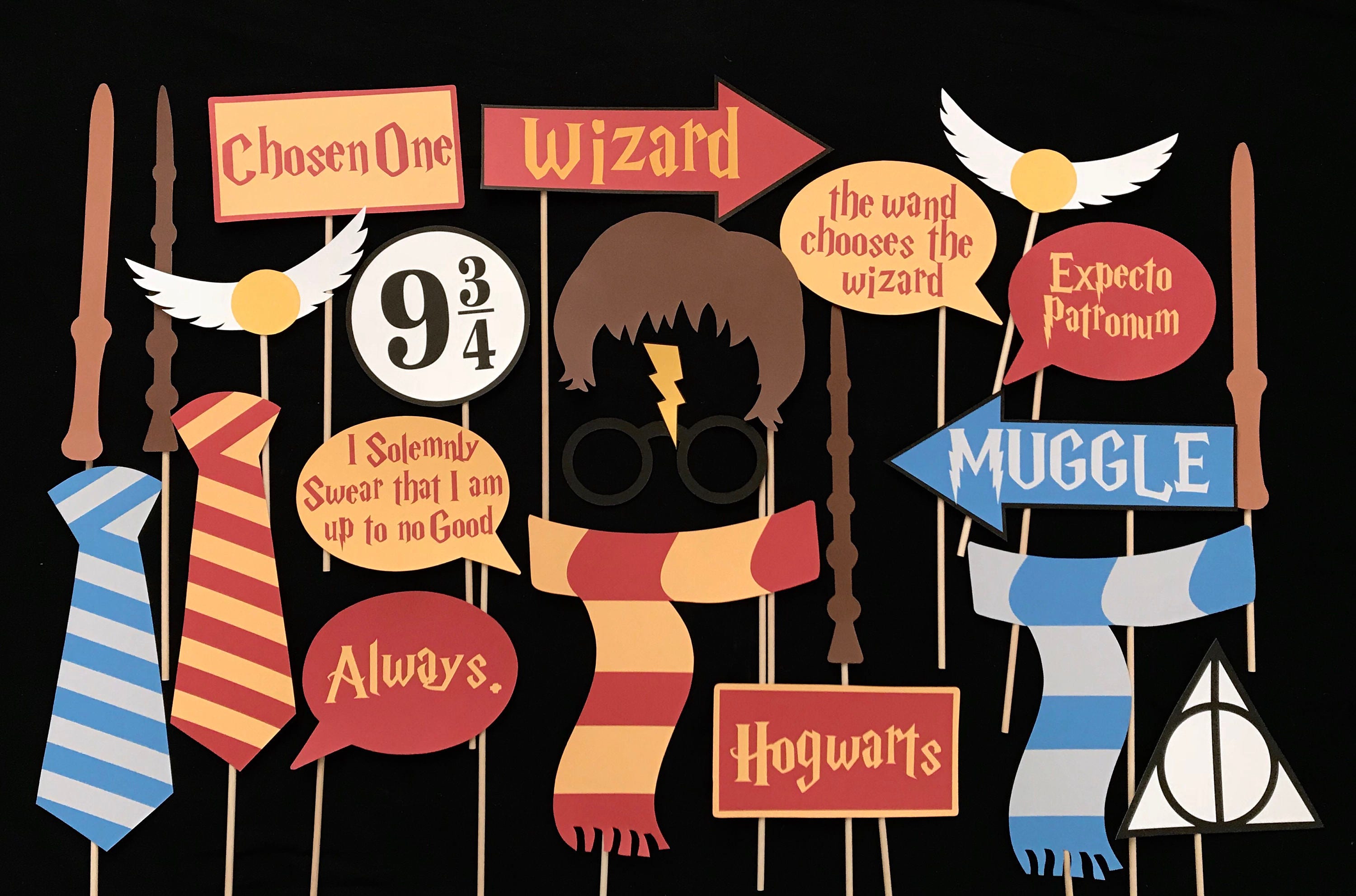Harry Potter Themed Photo Booth Props