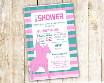 Polo invitation | Etsy