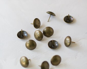 Brass thumb tacks | Etsy