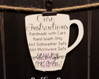 Coffee cup card | Etsy