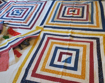 Primary color quilt | Etsy