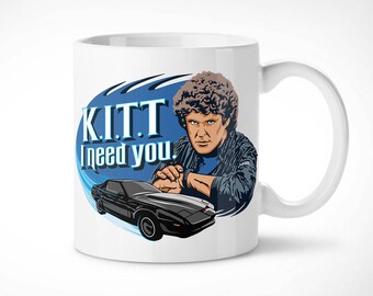 HERE'S LOOKING At You Kitt Knight Rider T-Shirt fun