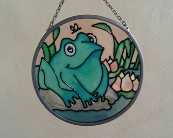 Stained glass frog | Etsy