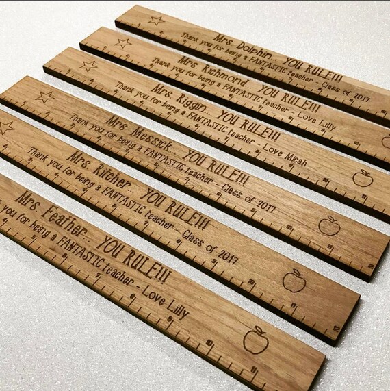 Teacher Appreciation Gift Ruler Personalized You Rule ruler