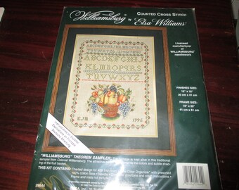 Williamsburg sampler | Etsy