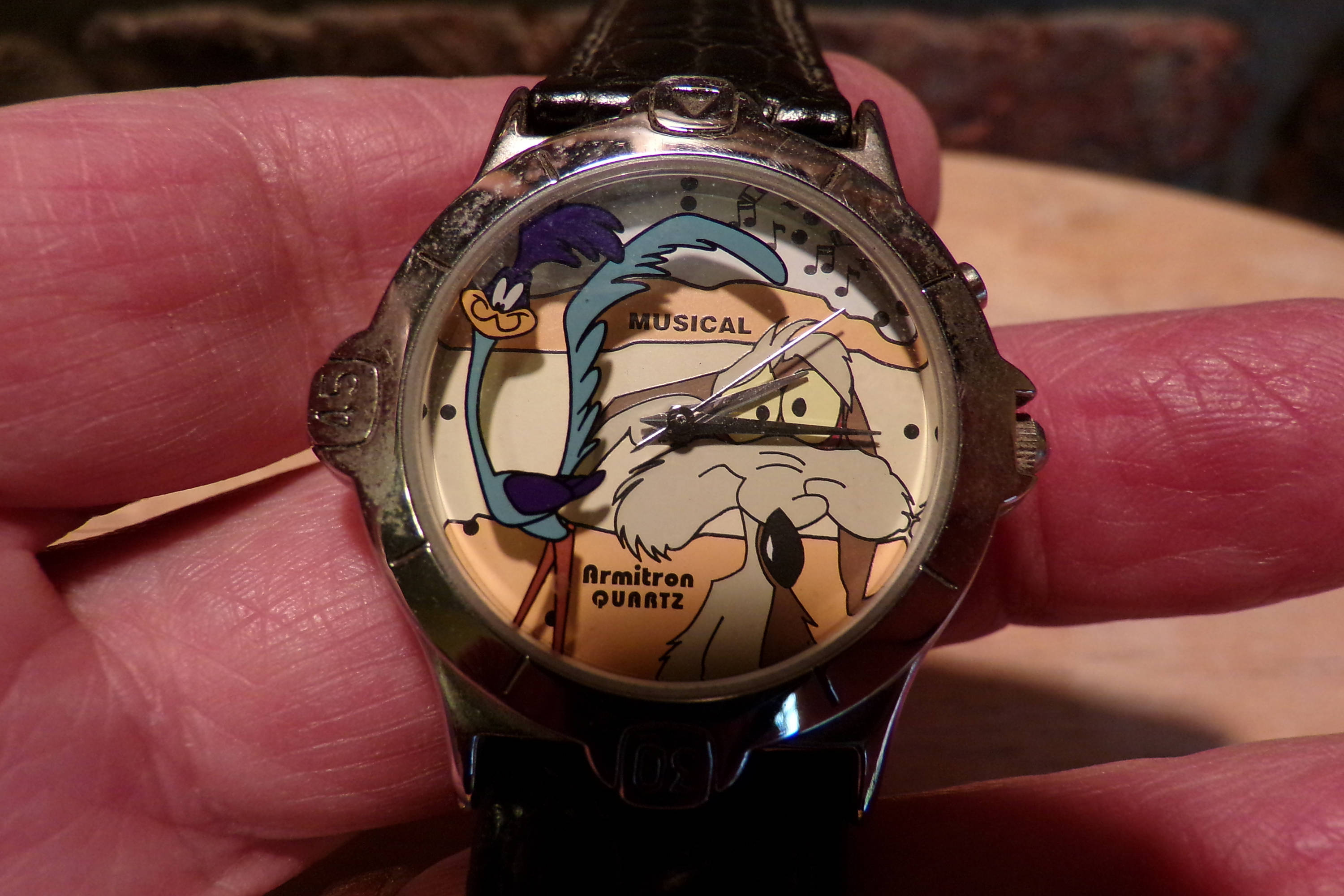 Armitron Warner Brothers Wile Coyote Roadrunner Watch Musical