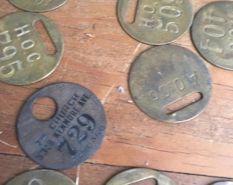 Coat check tags | Etsy