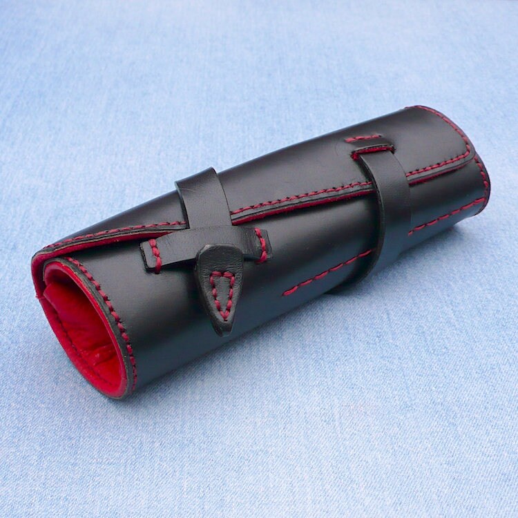 Pen Roll leather pen roll leather pen storage leather pen