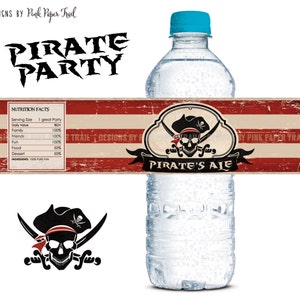 Pirate label | Etsy