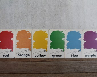 Color flashcards | Etsy