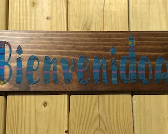Bienvenidos sign | Etsy