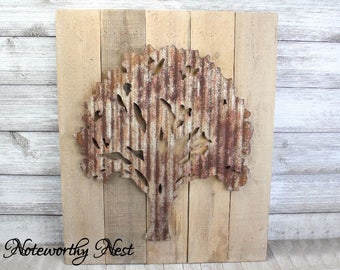 Rustic metal art | Etsy