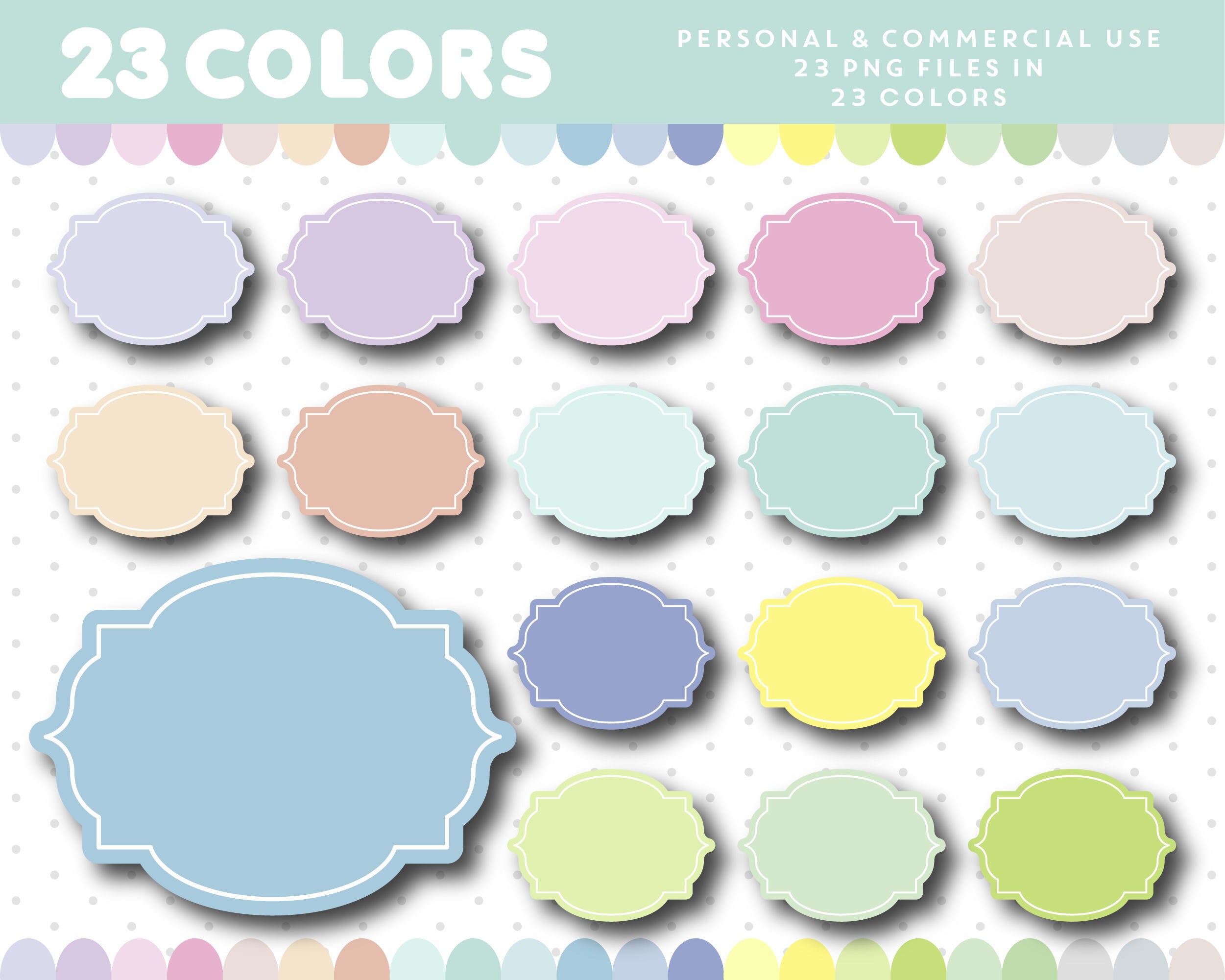 Pastel Label clipart Frame clipart Clipart frames Clip art