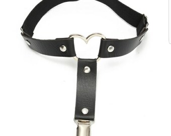 Leather garter | Etsy