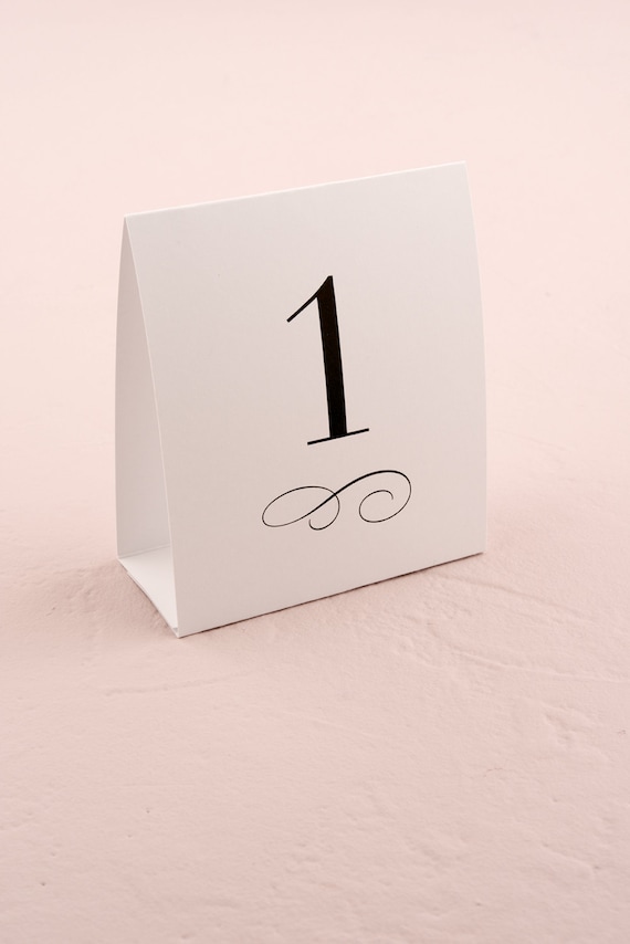 Wedding Table Numbers Tent Table Numbers Table Number Tent