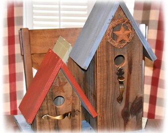 Rustic birdhouse | Etsy