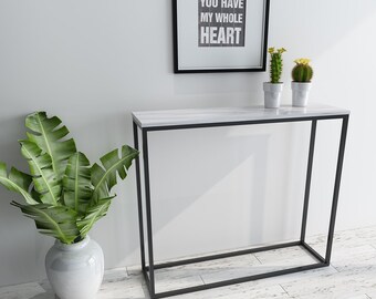 Narrow console table | Etsy