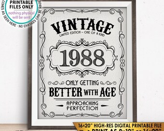 1977 Birthday Sign Better with Age Vintage Birthday 40th