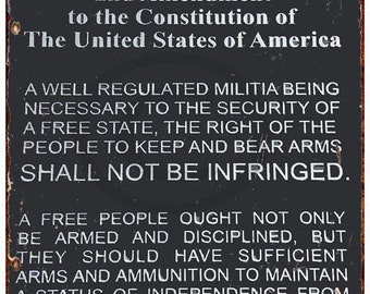 2nd amendment sign | Etsy