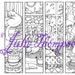 DRAGONS Printable colouring coloring bookmarks for all ages