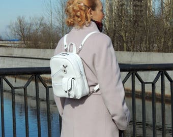 White backpack | Etsy