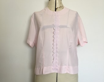 Back button blouse | Etsy