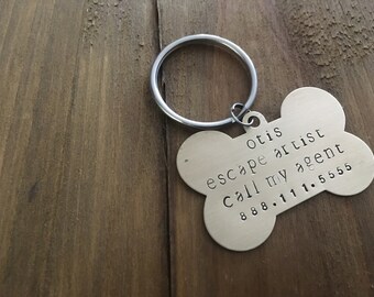 Funny dog tag | Etsy