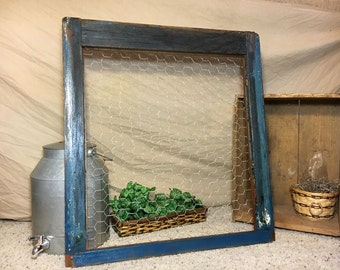 Chicken wire window | Etsy